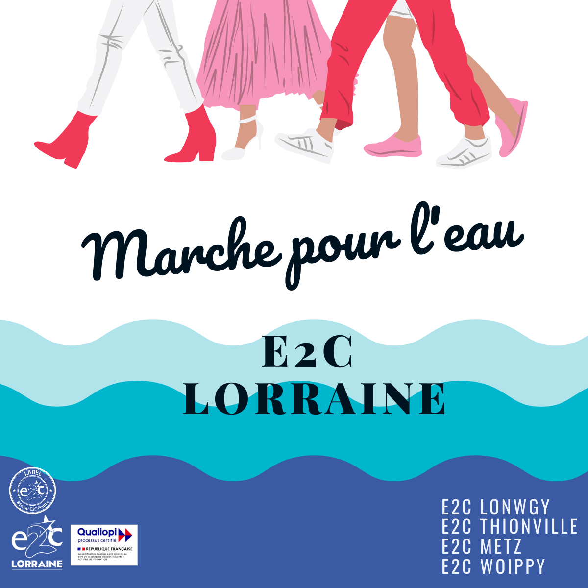 Marche pour l'eau - Les écoles de l’E2C LORRAINE – SOLIDAIRES ET ENGAGÉES - E2C Lorraine